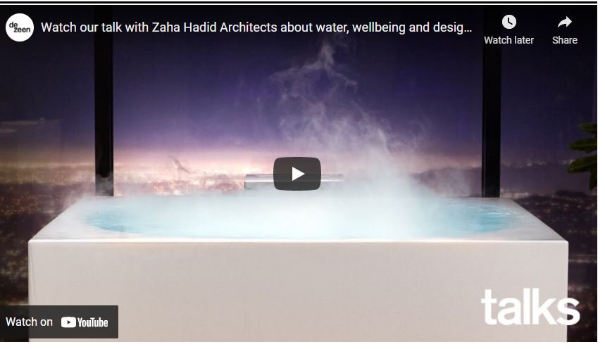 Watch our live talk about water and wellness in design with Zaha Hadid ...
